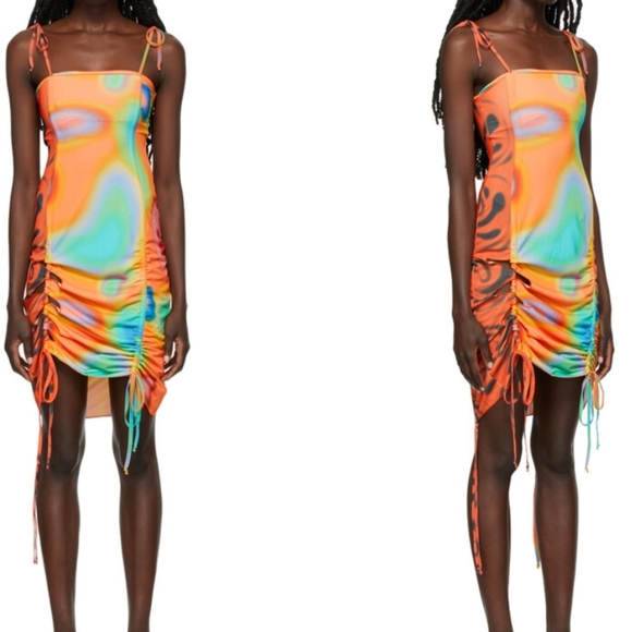 avavav | Dresses | Avavav Firenze Multicolor Mesh Cutout Minidress ...